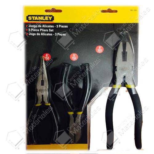 Stanley Set 3 Pzas Alicate - Pinza Punta - Pinza Universal - Centro de ...